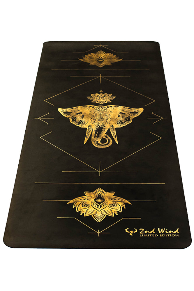2nd Wind - Soul Mat - Ganesh Black & Gold